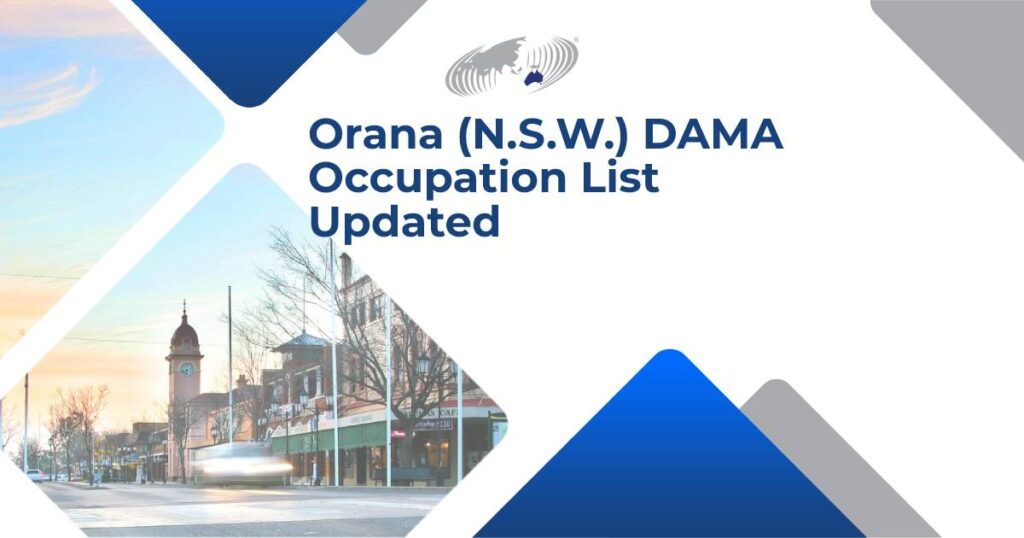 Orana (N.S.W.) DAMA Occupation List Updated - This is Australia